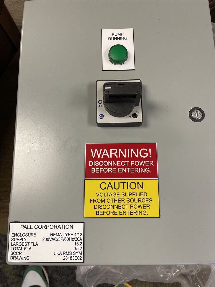 NE CONTROLS 5HP, 3 PHASE, STATER CONTROL PANEL, NEMA 4/12, 230VAC/3...