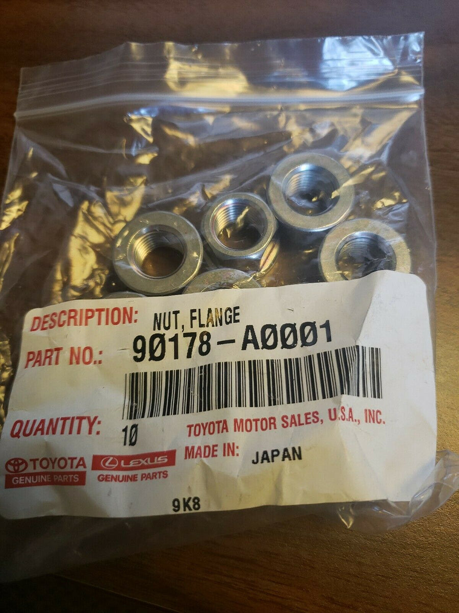 Genuine Toyota Lower Control Arm Nut 90178-A0001 (10 PC LOT) | Mega...