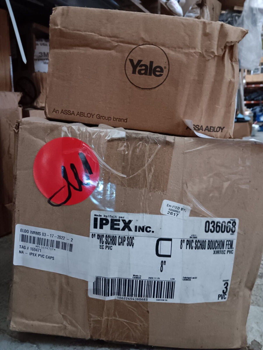 NEW IPEX 8" PVC CAP SCH 80 BOUCHON | Mega Mart Warehouse