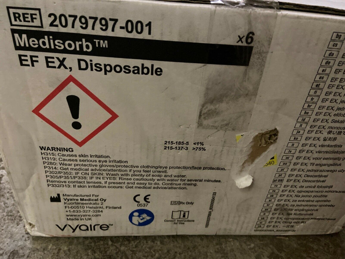 6 Vyaire Medical Medisorb EF EX CO2 Absorbent Canister 1 kg . | Meg...
