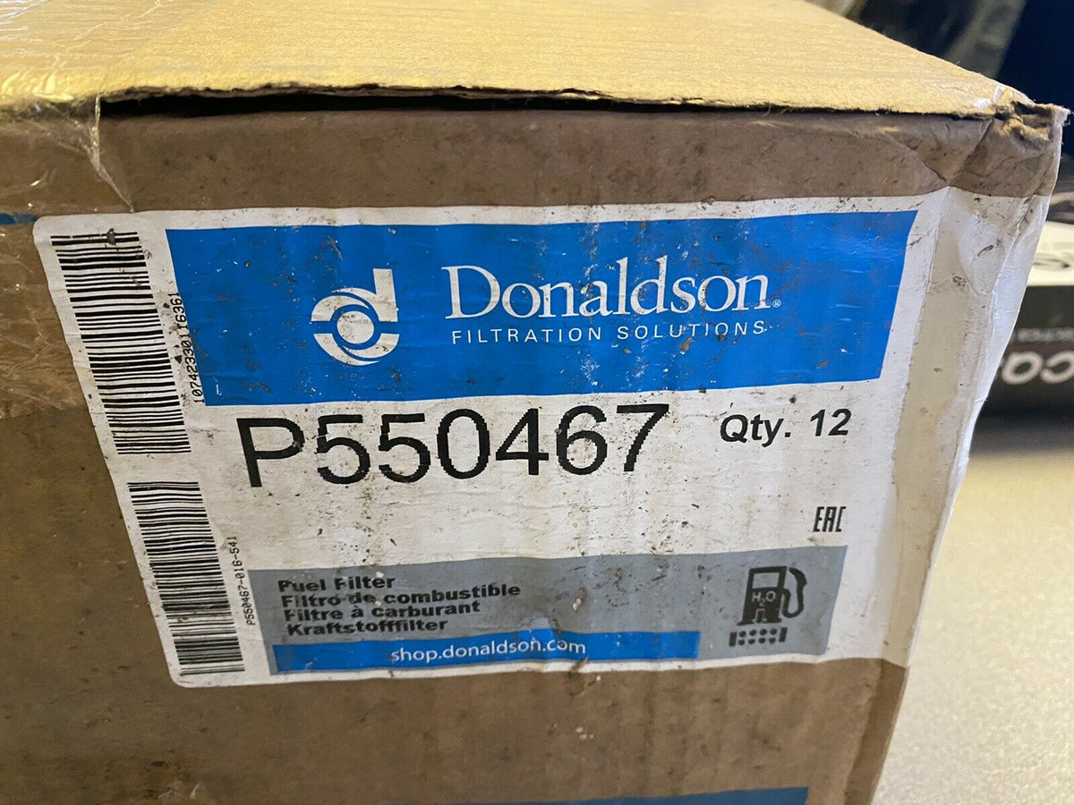 NEW Donaldson P550467 Fuel Filter Water Separator Cartridge, ( 12 P...
