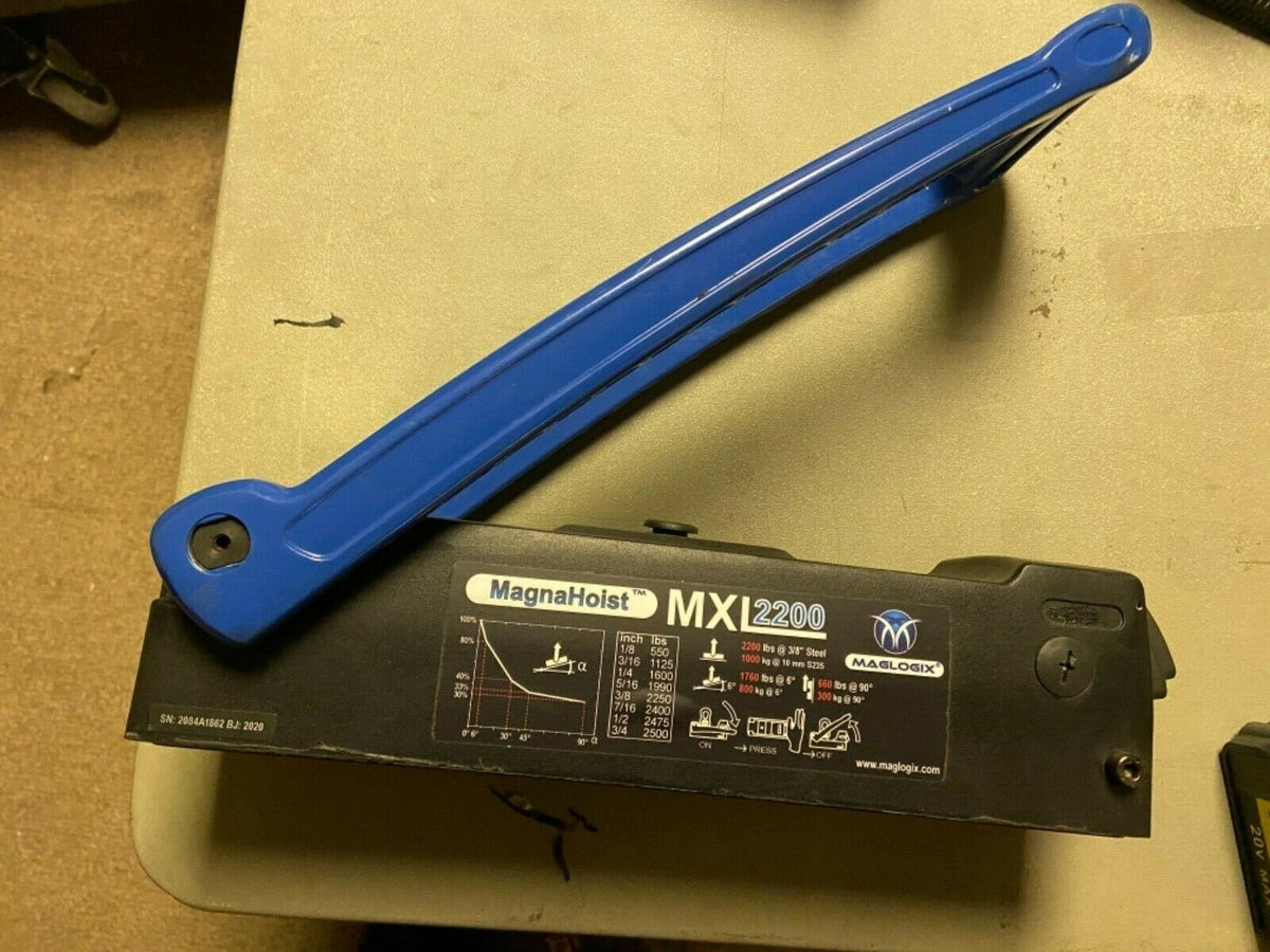 NEW MagLogix MagnaHoist MXL2200 Plate Sheet Lifting Magnet Magnetic...