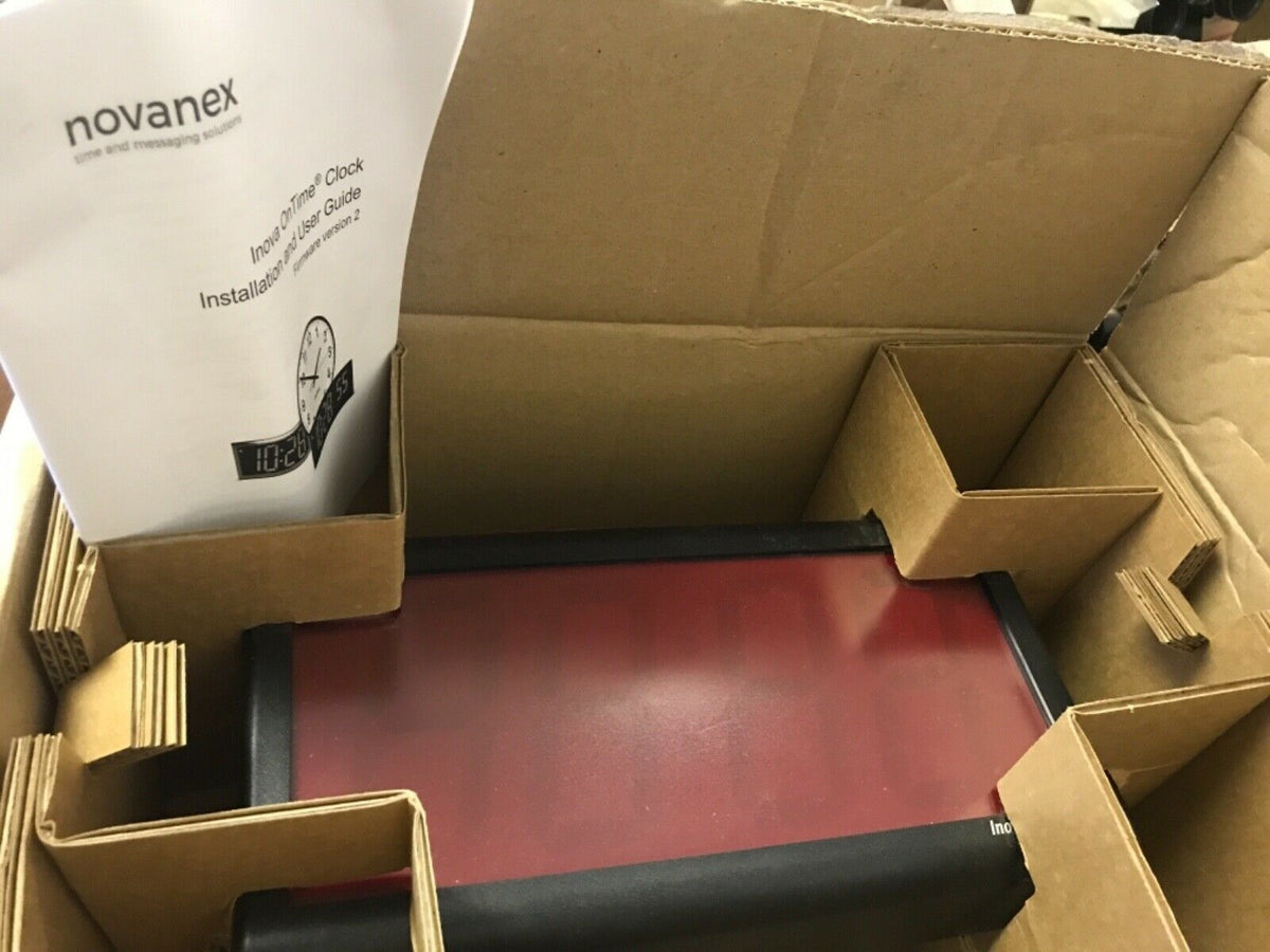 NEW Inova OnTime ONT4BK-P - clock - black | Mega Mart Warehouse