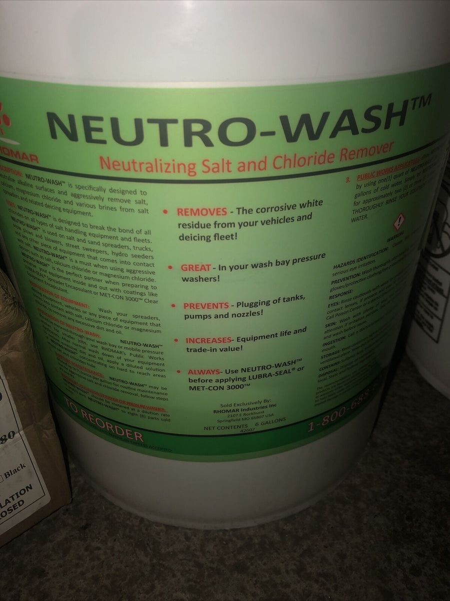 NEUTRO-WASH Salt Neutralizer Remover 6 Gallon Bucket NEW | Mega Mar...