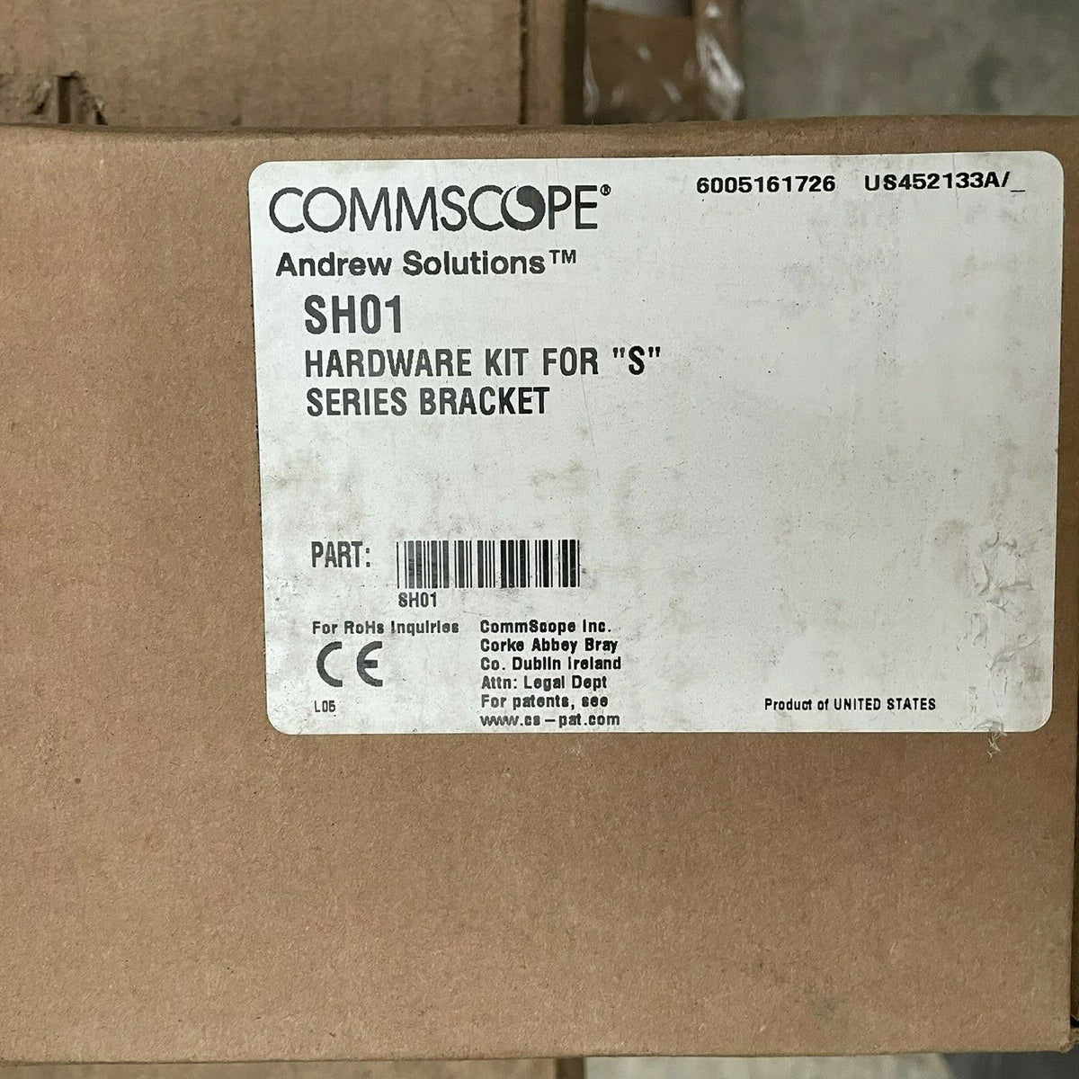 (2) NEW COMMSCOPE ANDREW SH01 INSTALL HARDWARE KIT FOR "S"...