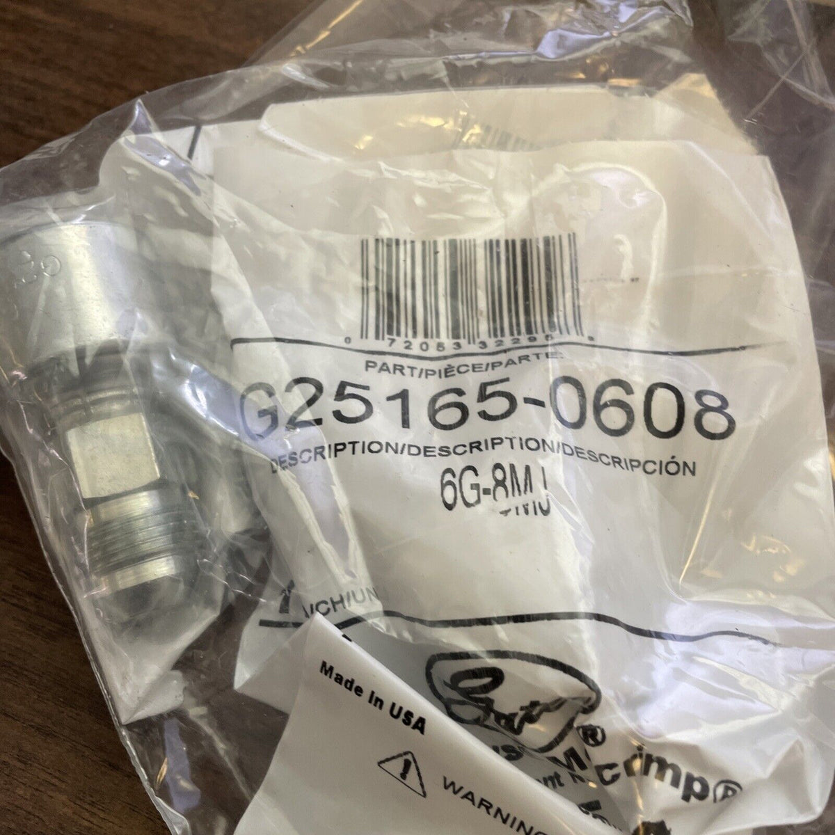 (2) Gates 6G-8MJ - G25165-0608 Hydraulic Hose Fitting | Mega Mart W...