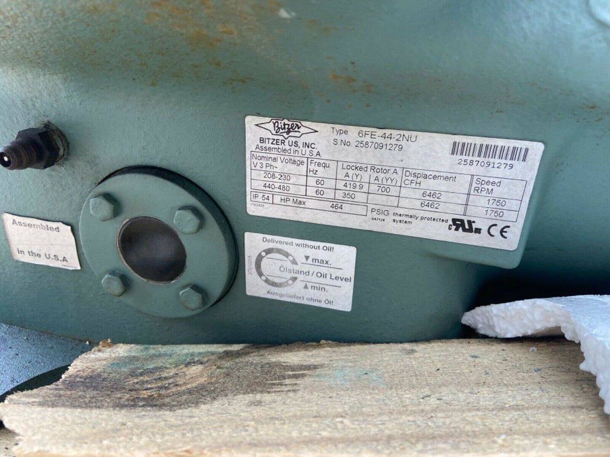 BITZER 6FE-44-2NU SEMI-HERMETIC RECIPROCATING COMPRESSOR | Mega Mar...