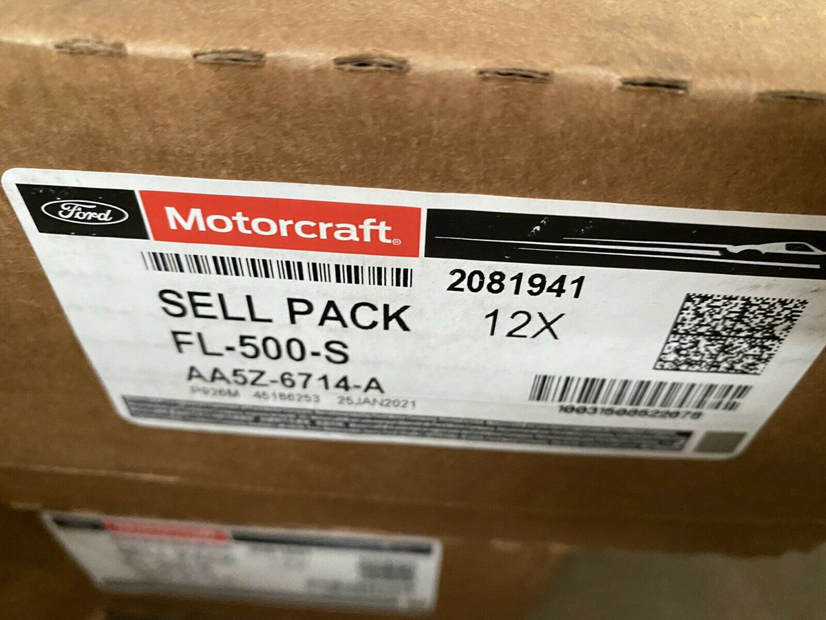 NEW GENUINE OEM FORD MOTORCRAFT FL-820-S OIL FILTER 1CASE (12/CASE)...