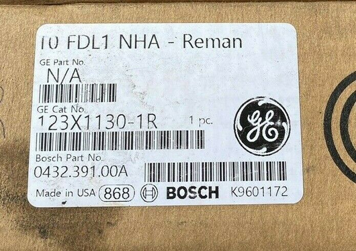 GE BOSCH 123X1130-1R RAILWAY INJECTORS FUEL INJECTION LOCOMOTIVE 70...