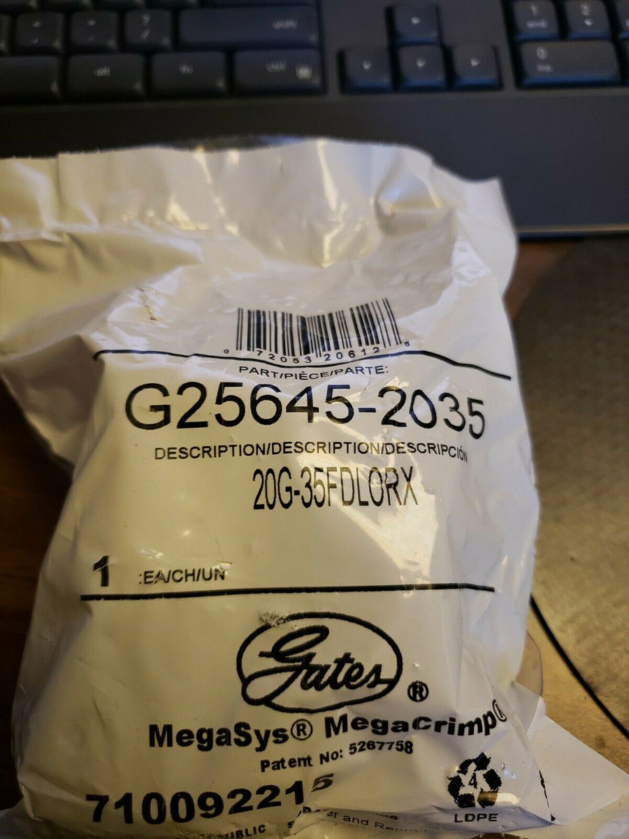 GENUINE Gates 20G-35FDLORX, G25645-2035 Hydraulic Hose Fitting | Me...