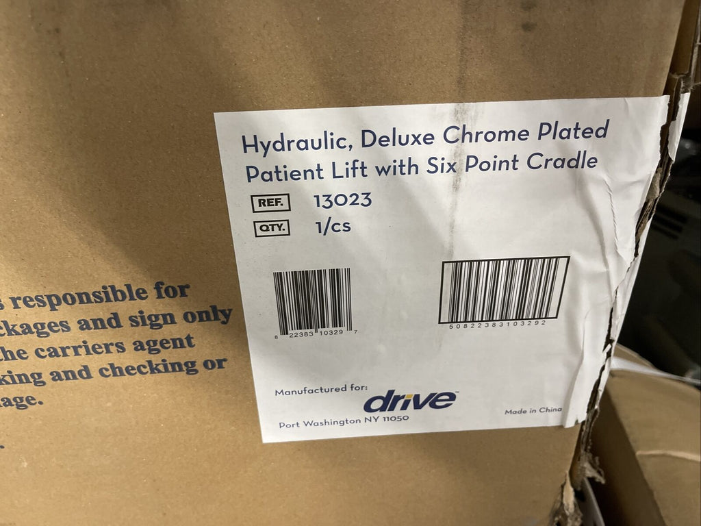 Drive Medical 13023 Hydraulic Patient Lift with Six Point Cradle, D...
