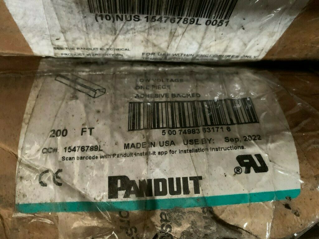 PANDUIT LD10E' 10-A NON-METALLIC SURFACE RUNWAY 200 FT BOX | Me...