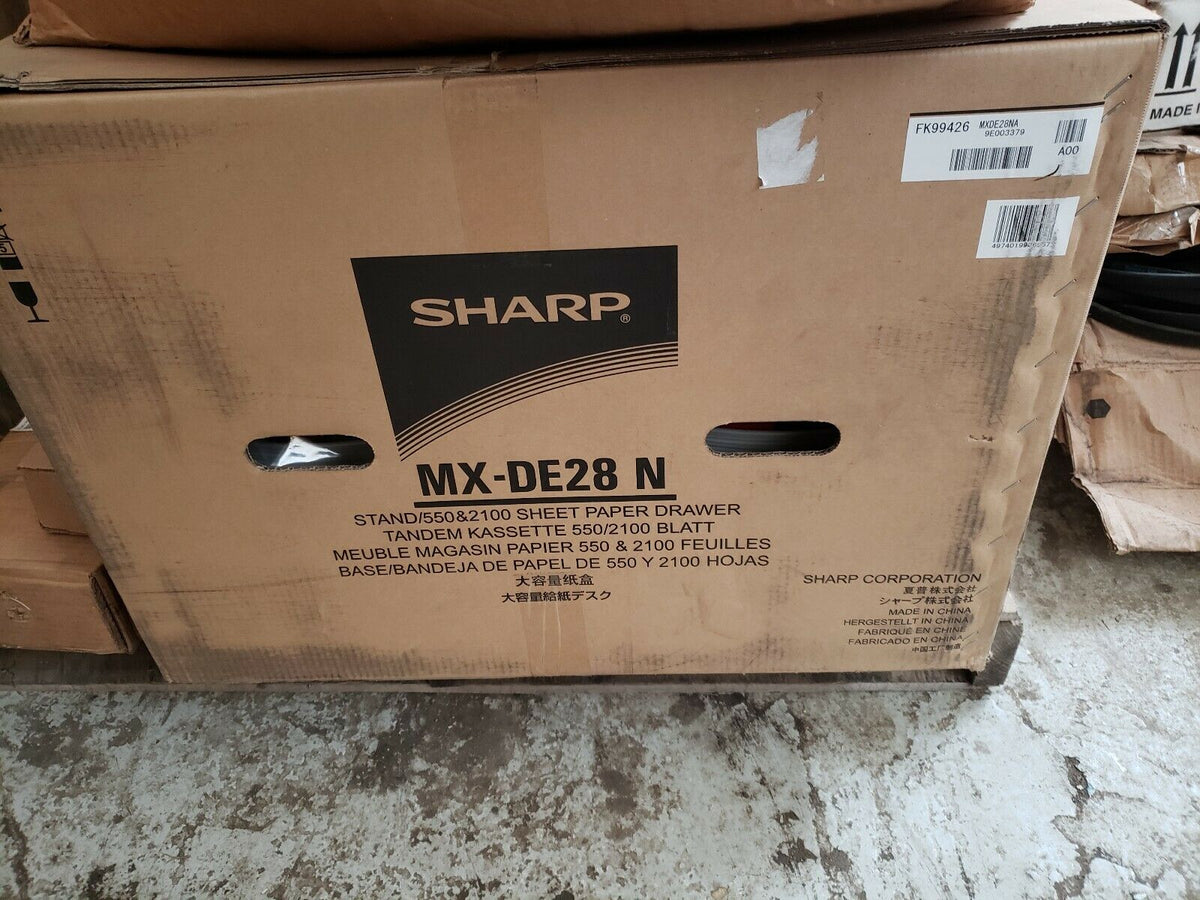 NEW SHARP MX-DE28N Stand & Split Tandem Paper Drawers : MX-DE28...