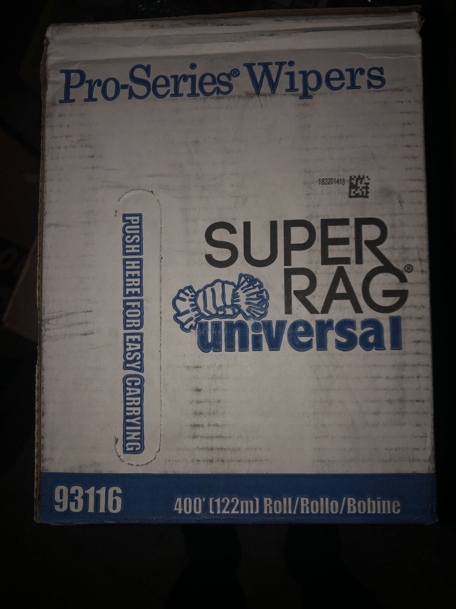 MDI SUPER RAG UNIVERSAL 400’ ROLL 93116 PRO SERIES WIPERS NEW | Meg...