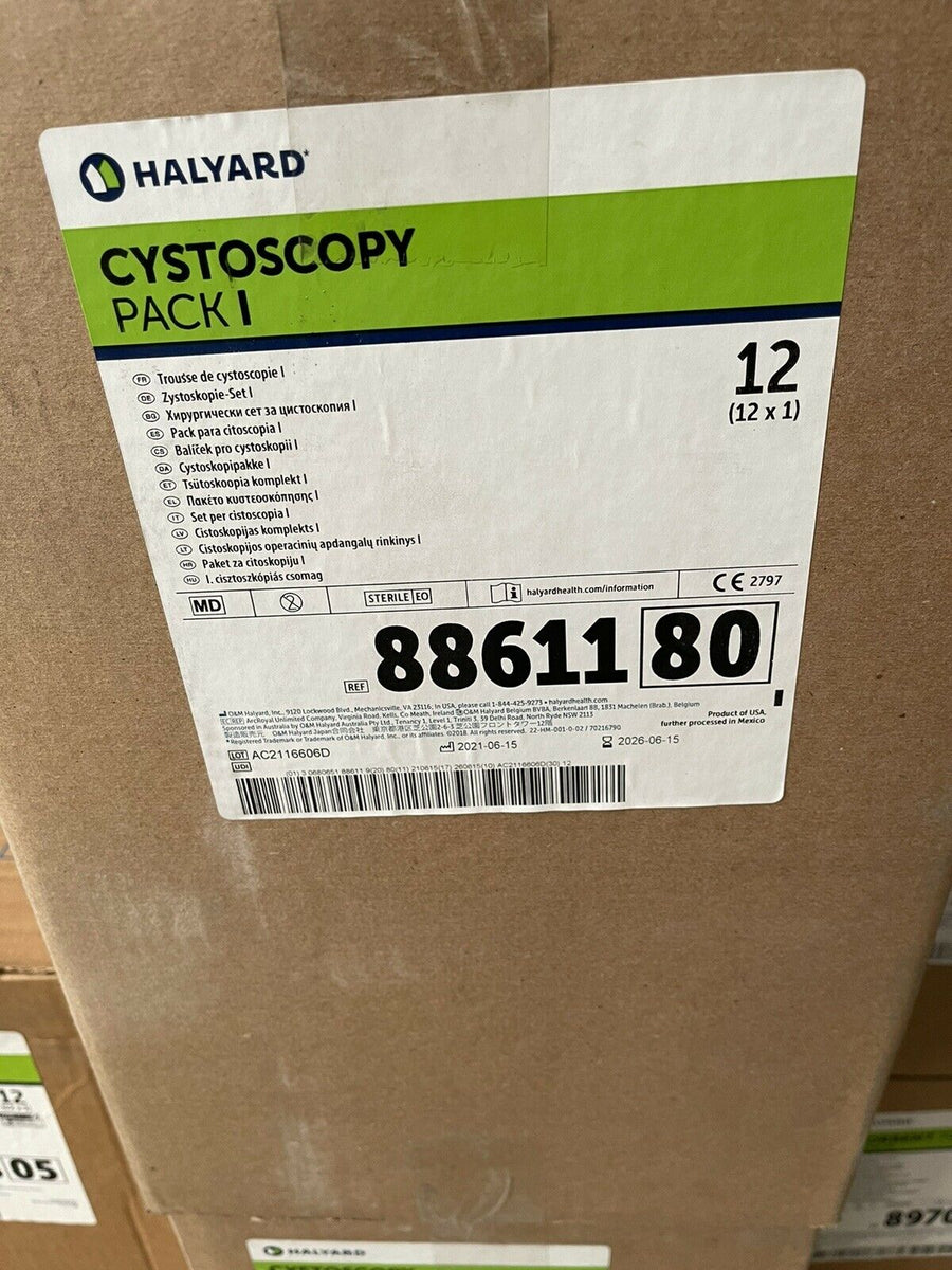 HALYARD CYSTOSCOPY PACK 1 DRAPES 88611 (CASE OF 12) **FREE SHIPPING...