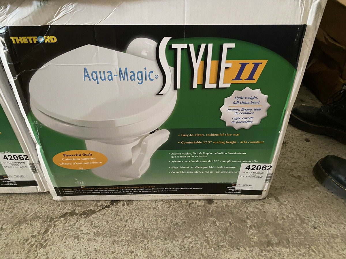 BRAND NEW Thetford 42062 Aqua Magic Style II Toilet Pedal Flush Bon...