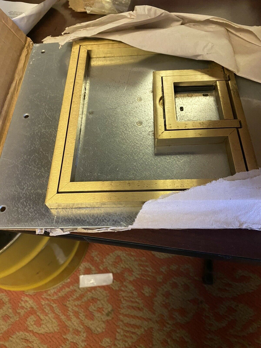 NEW FSR FL-500P-B-C U-Access Cover With 1/2" Brass Square Flan...