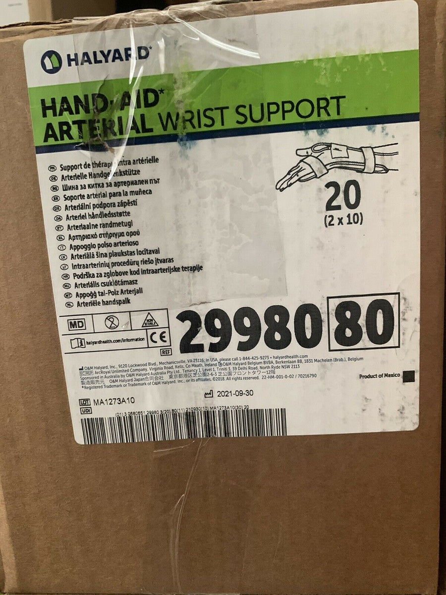 NEW Halyard Hand-Aid Arterial Wrist Support 29980 (20 PC LOT) | Meg...