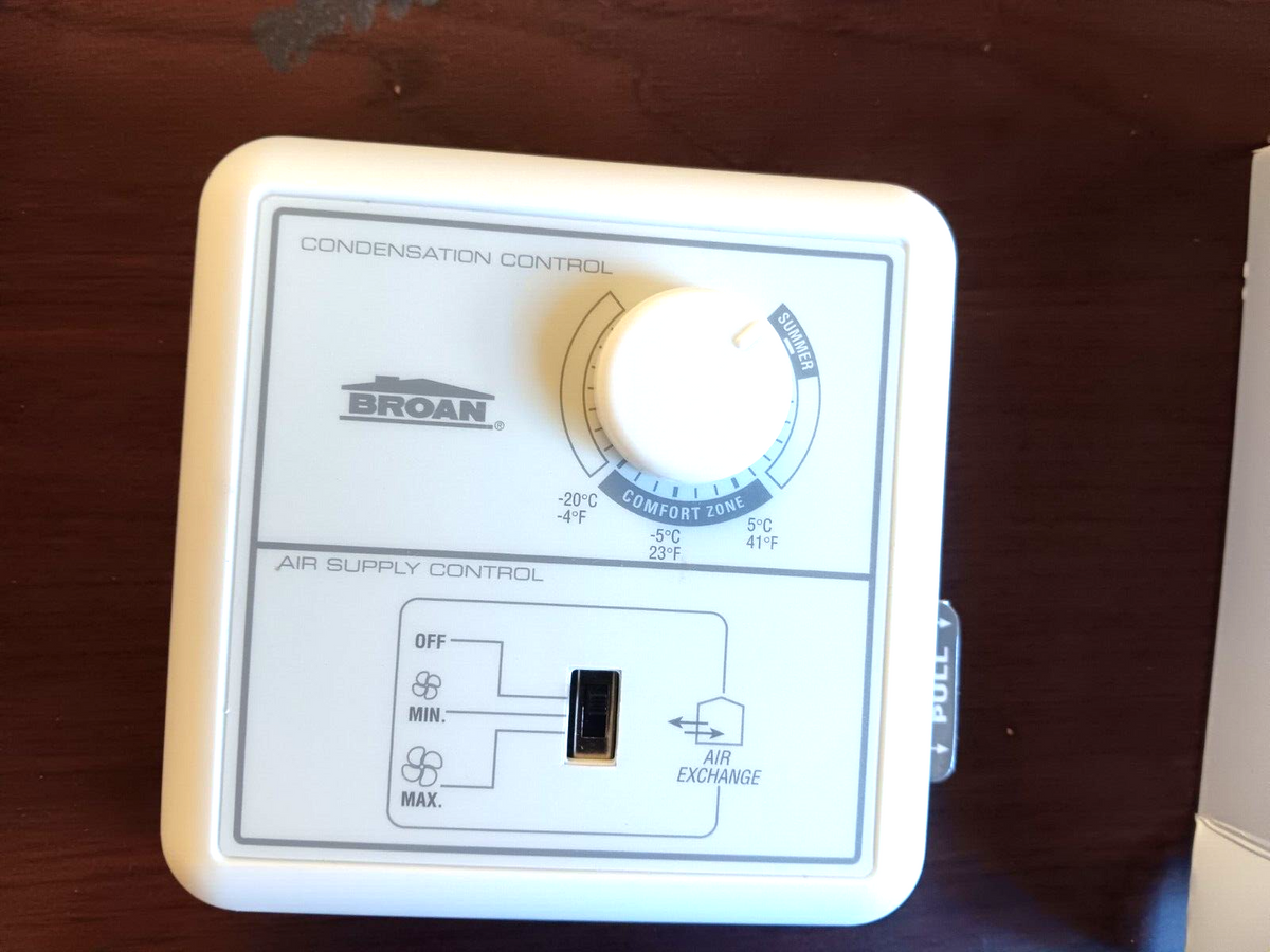Broan VT1W Basic Wall Control. DEHUMIDISTAT LOW VOLTAGE | Mega Mart...
